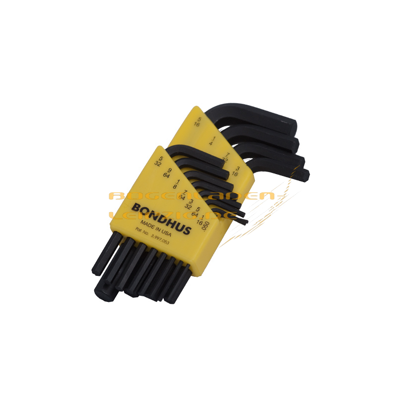 Bondhus - Hex Allen Wrench Set .050-5/16, 14,00