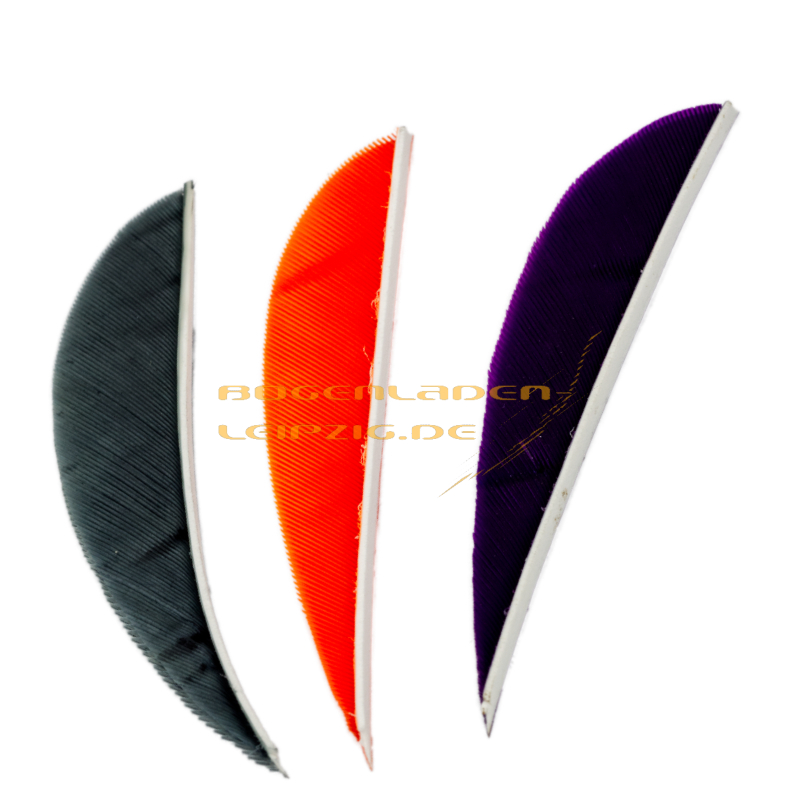 Trueflight Feathers - 3" Parabolic RW kelly green, 0,50