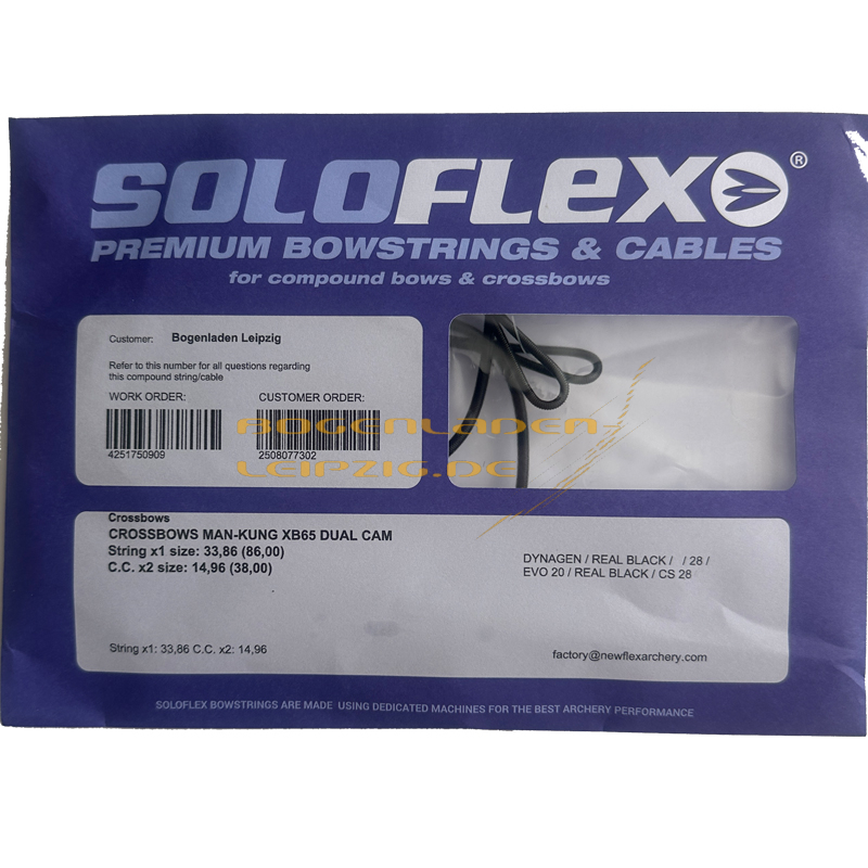 Flex Archery - Armbrust Sehne Man-Kung XB65 Dual Cam, 41,50